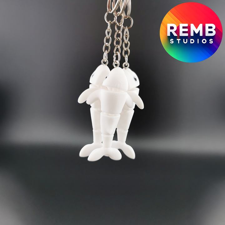 3D Printable Flexi Beluga Whale Remb Studios, STL file for 3D printing, STL print files, Print ...